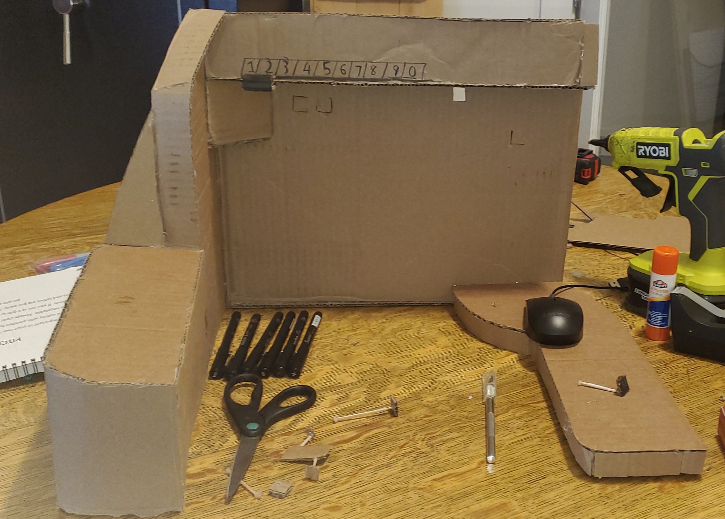 Cardboard Flight Controls – The Costume Kid